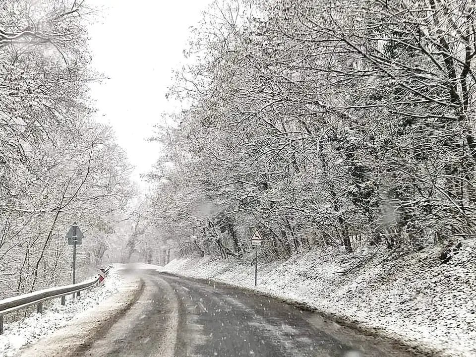 PHOTOS, VIDEO: Snowfall arrived today in Hungary covering several ...